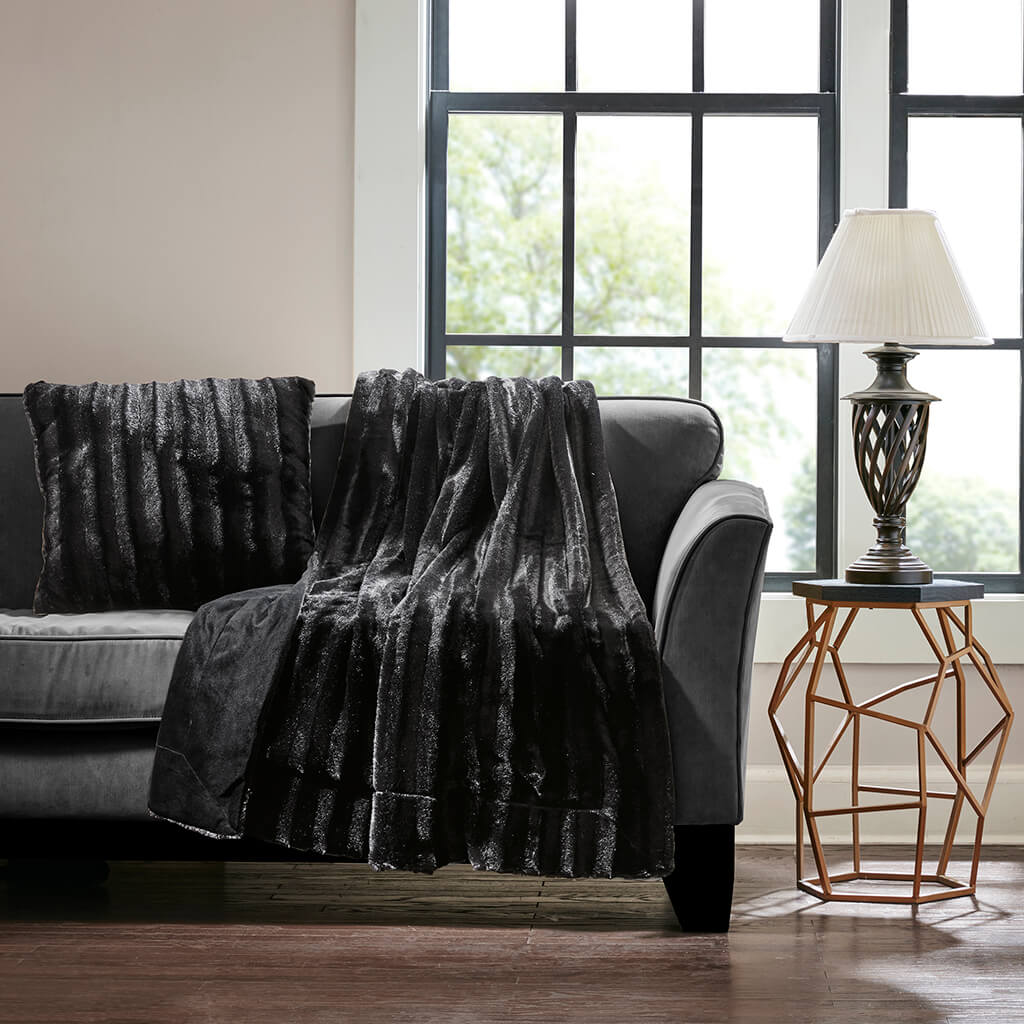 Duke Long Fur Throw | Couches.com