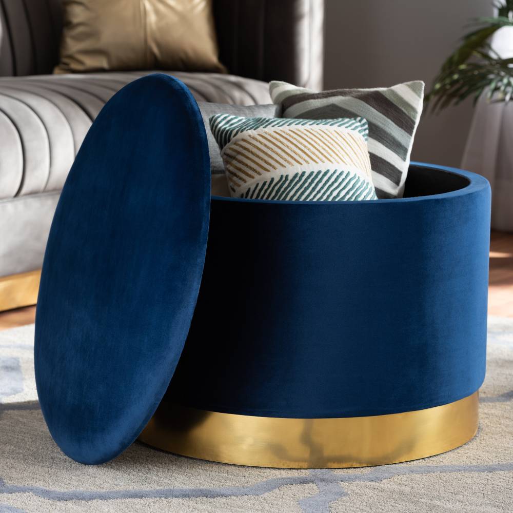 Baxton Studio Marisa Glam and Luxe Storage Ottoman | Couches.com
